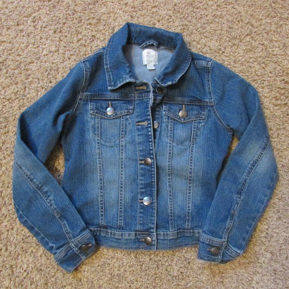 1989 Place | Jackets & Coats | 989 Place Xl 14 Blue Stretch Denim Jean ...